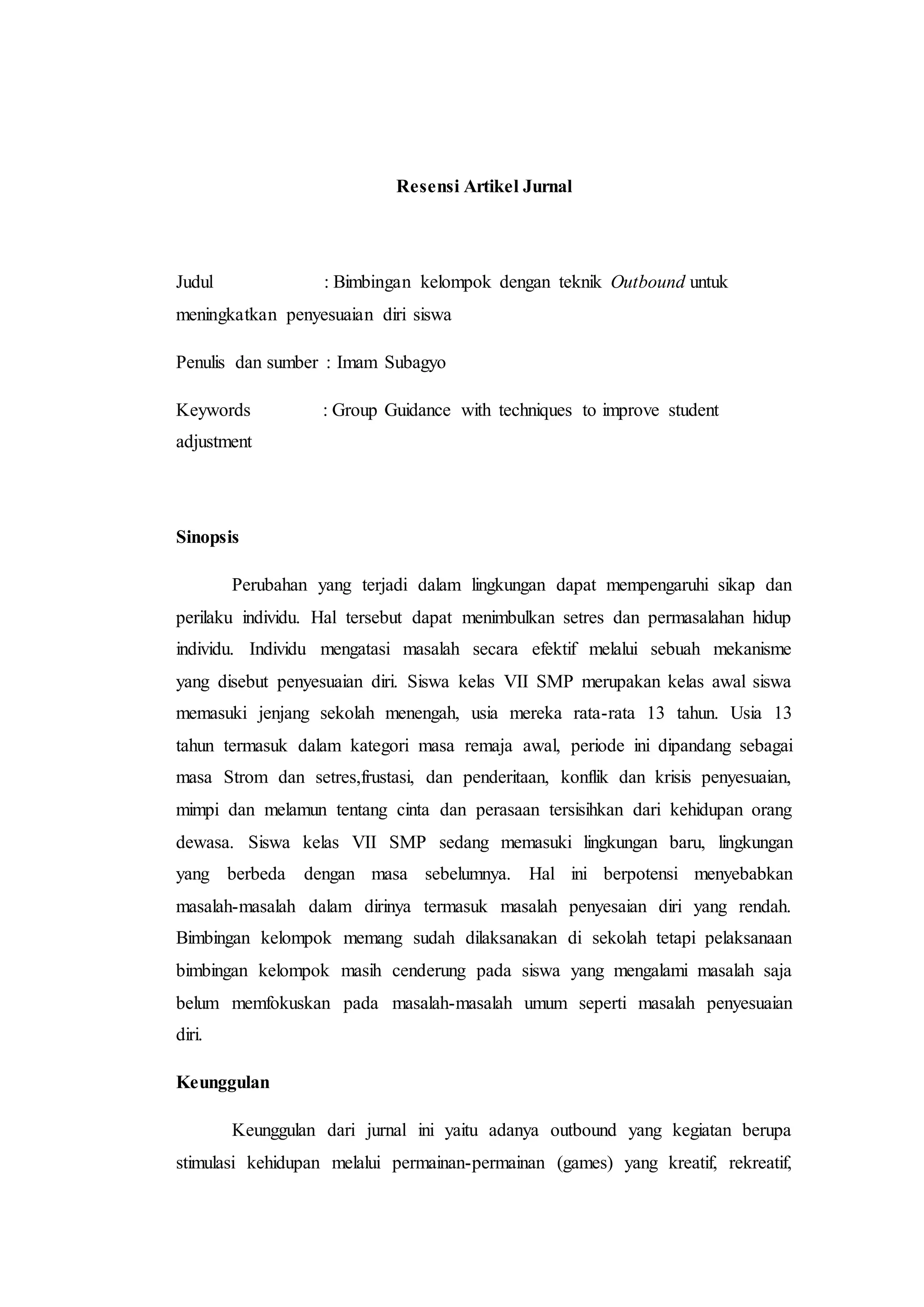 Resensi artikel jurnal 2 Nawari | DOCX
