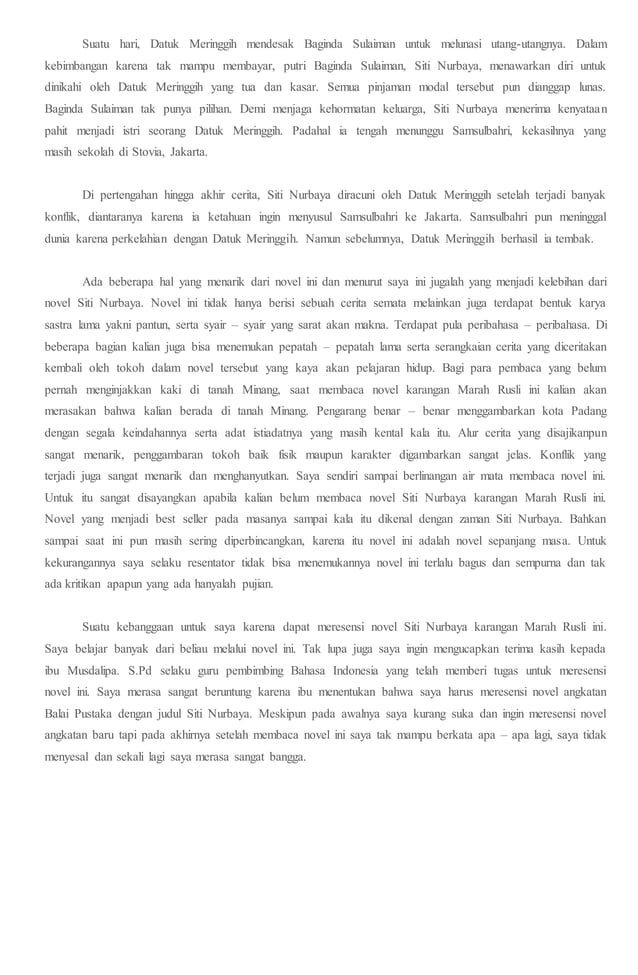 20 Resensi Novel | DOCX