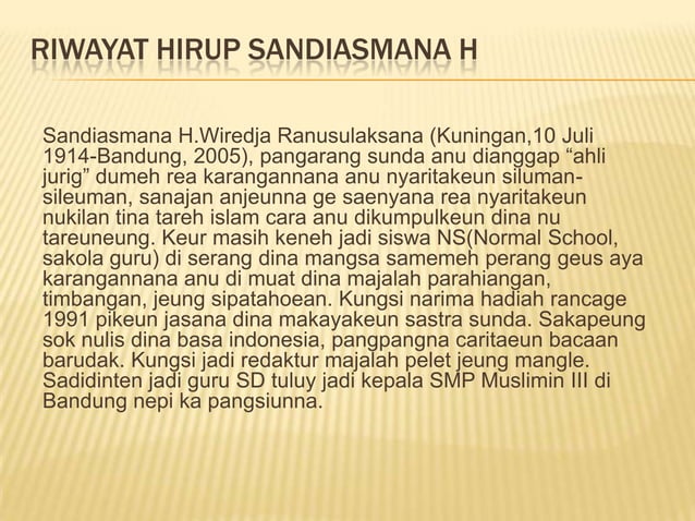 Resensi novel bahasa sunda | PPT