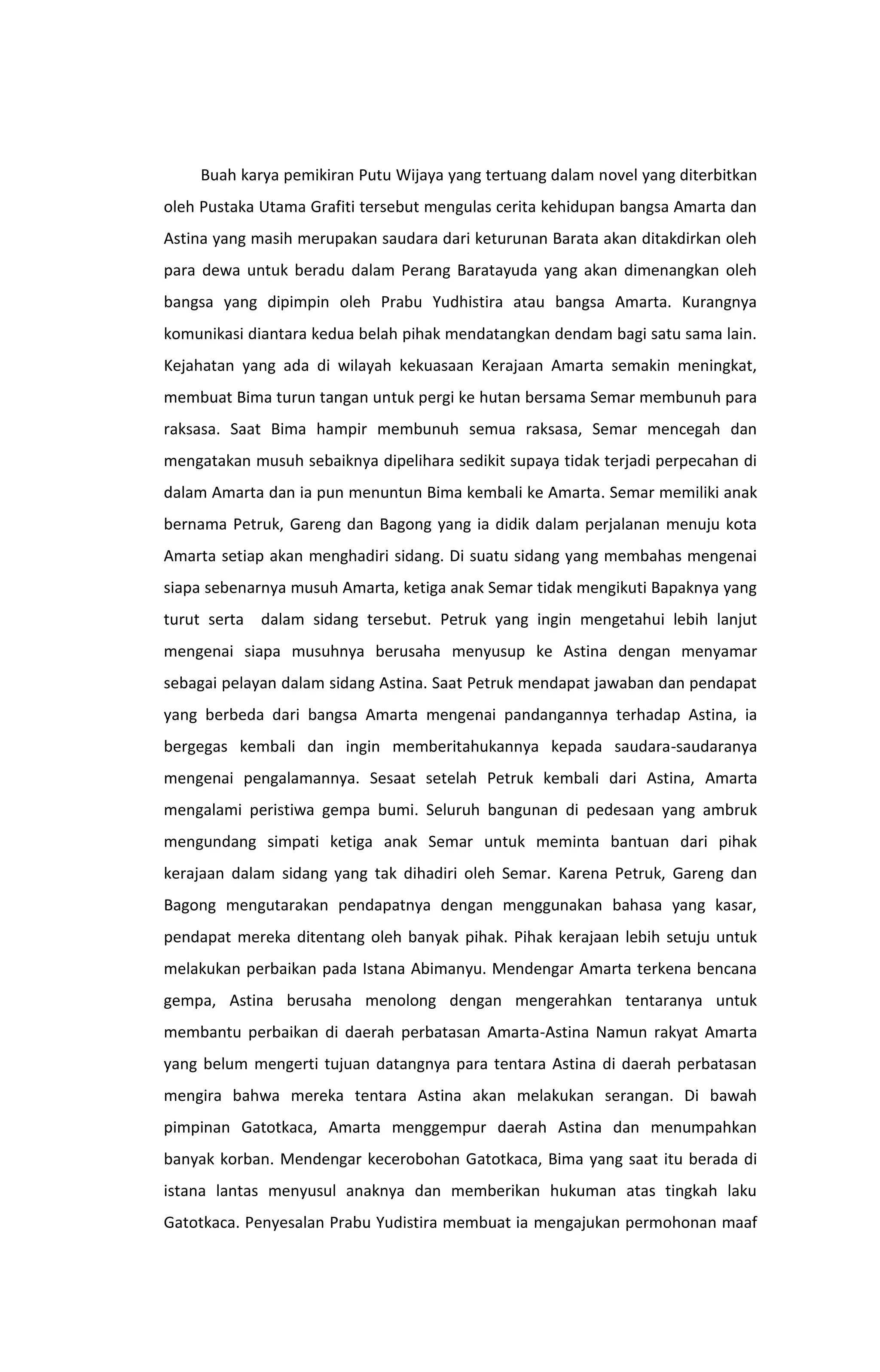 Resensi novel perang | DOCX