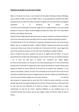 Resenya Bearn o Sala de les Nines | PDF