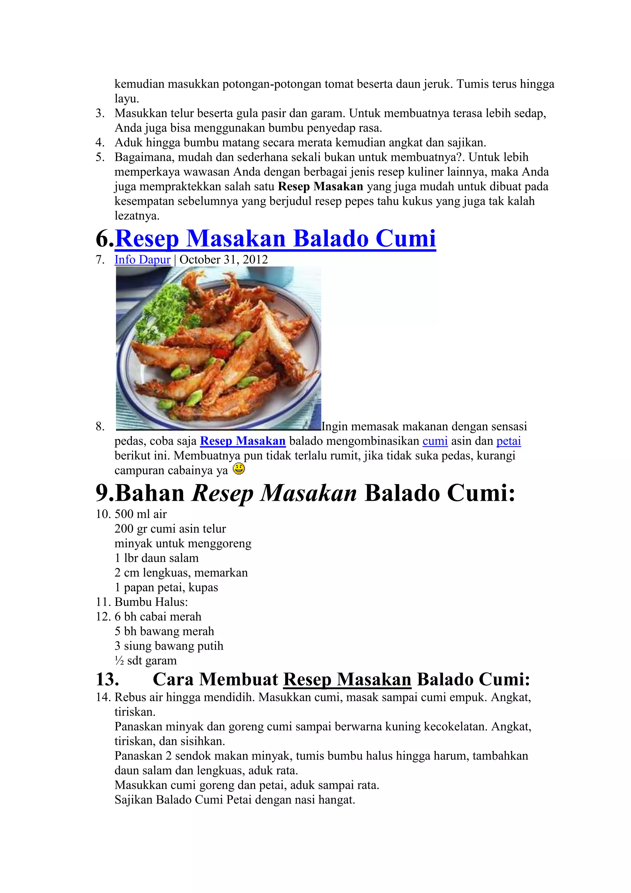 Resep | DOCX