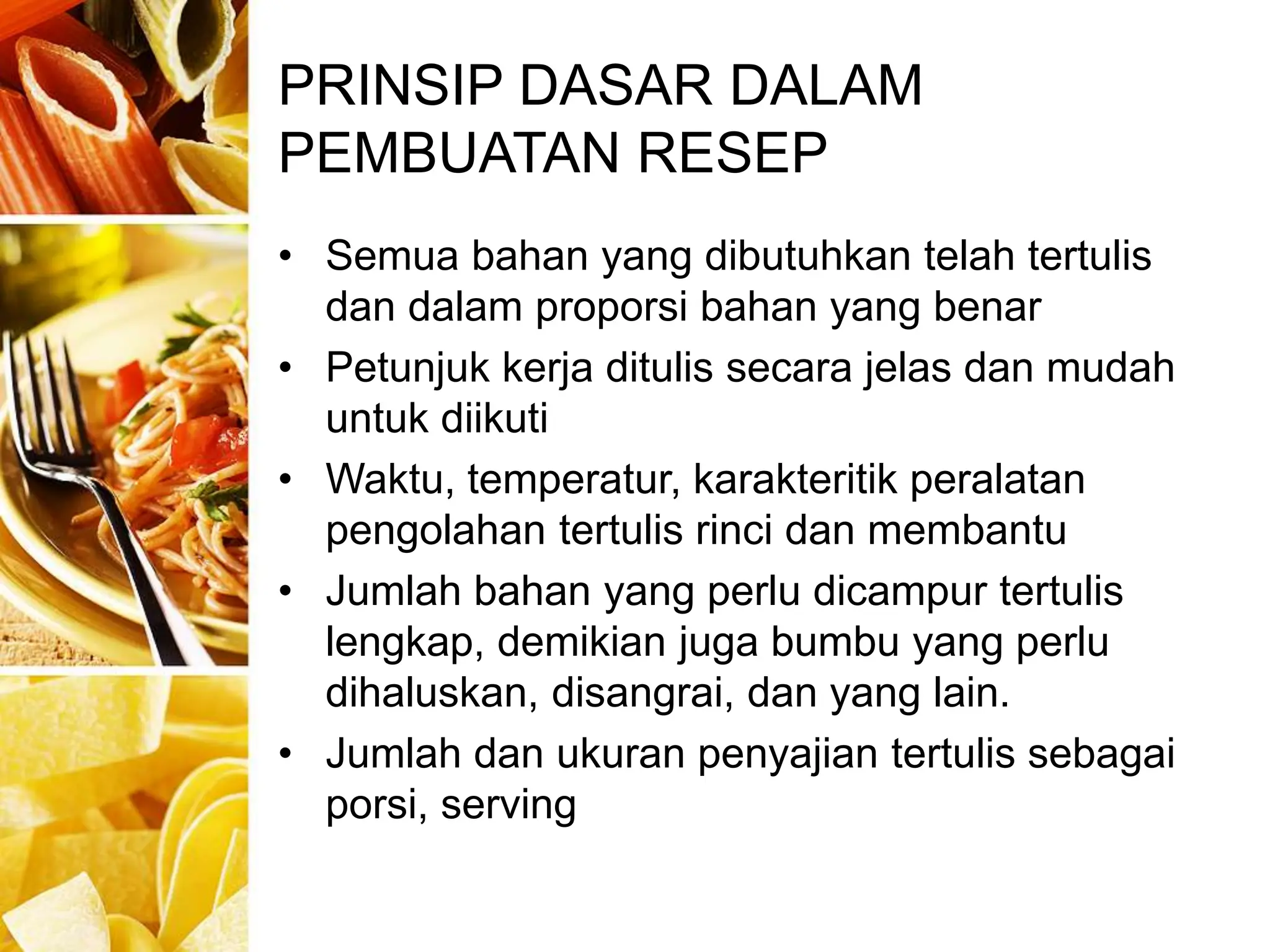 Pengetahuan Resep pada menu makanan kontinental.pptx