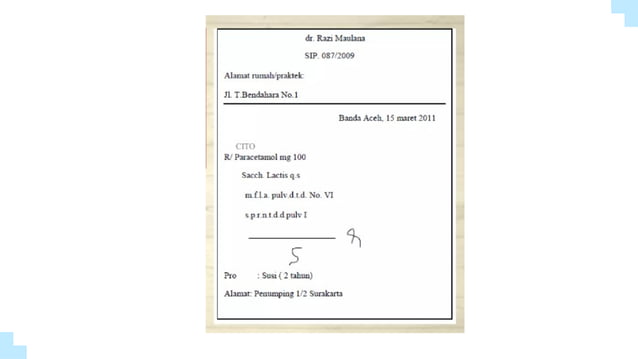 Resep farmasetika dasar dan bagian bagian resep.pptx