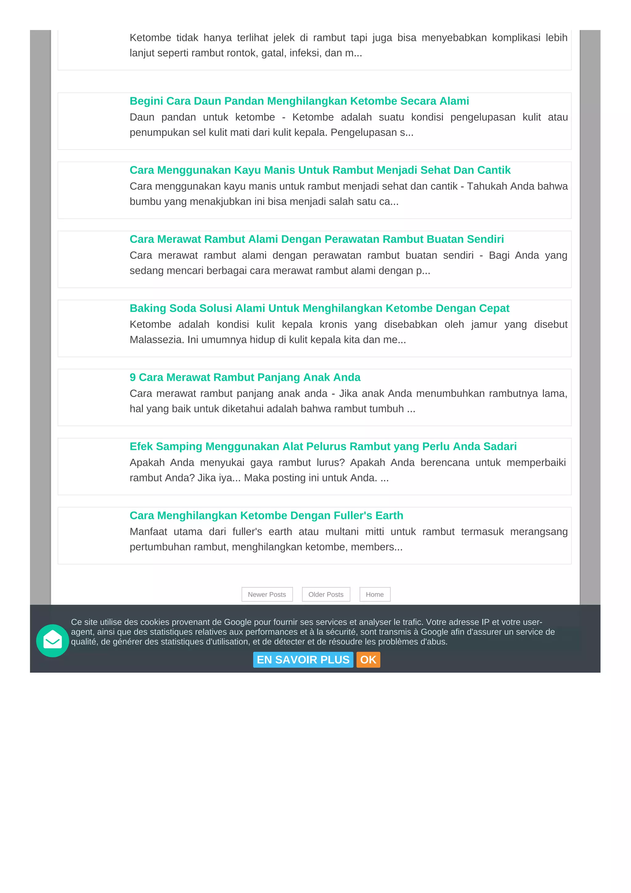 Cara Memanjangkan Rambut Dengan Cepat Dan Lurus | PDF