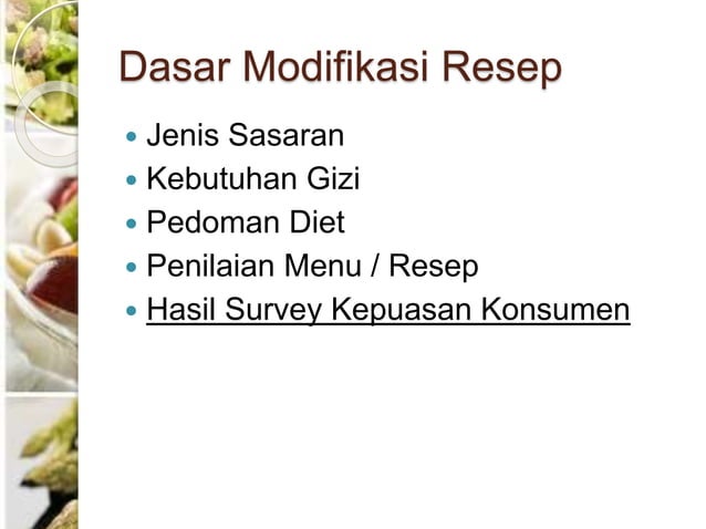 Resep dan pengembangan resep | PPTX