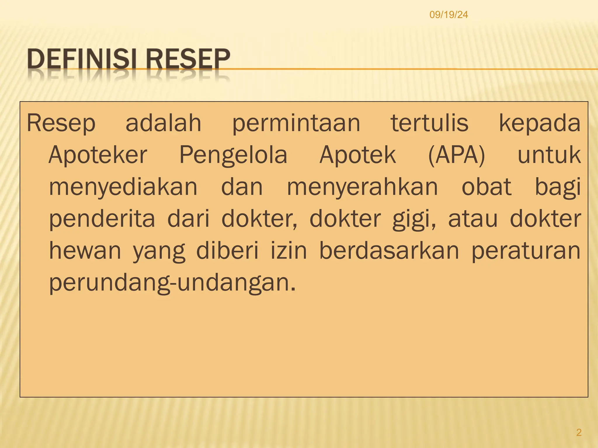 resep dan salinan resep presentasi.ppt21 | PPT