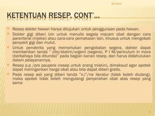 resep dan salinan resep presentasi.ppt21 | PPT
