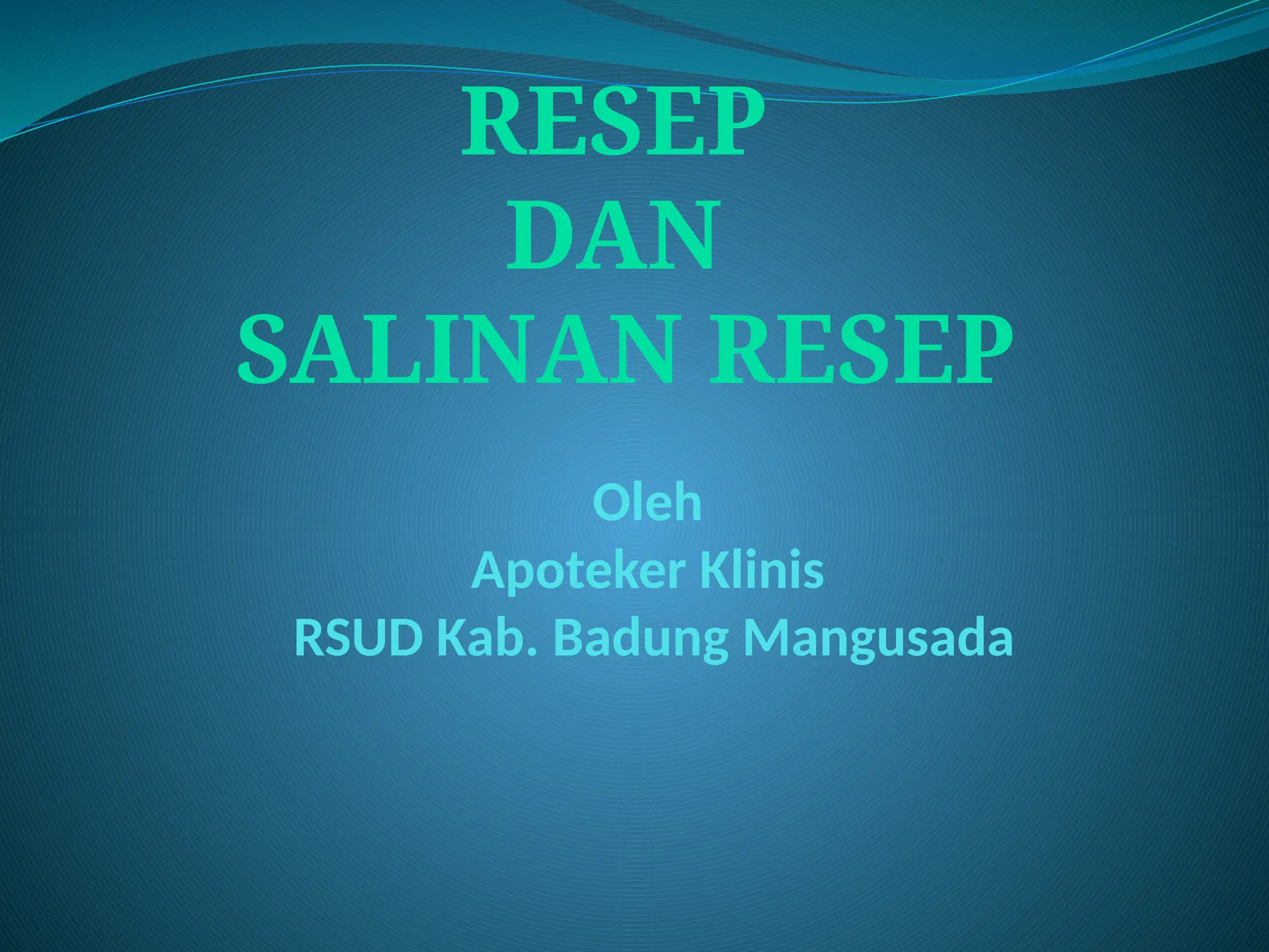 Resep dan Salinan Resep pada lingkup rumah sakit.pptx