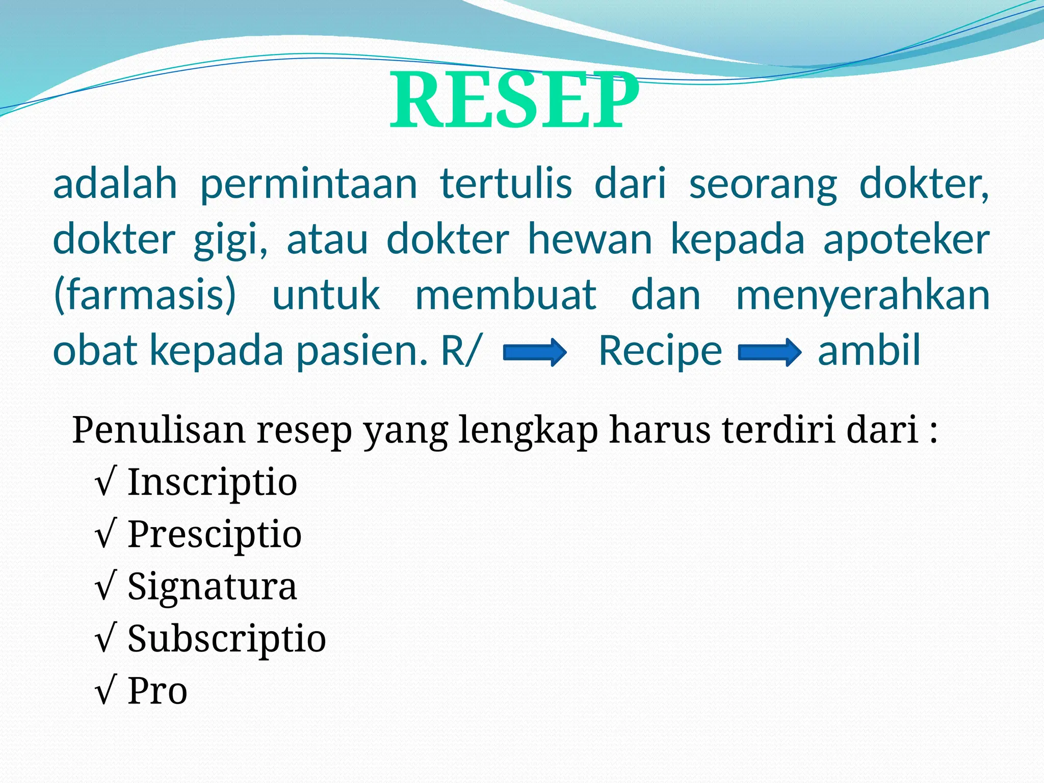 Resep dan Salinan Resep pada lingkup rumah sakit.pptx