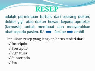 Resep dan Salinan Resep pada lingkup rumah sakit.pptx
