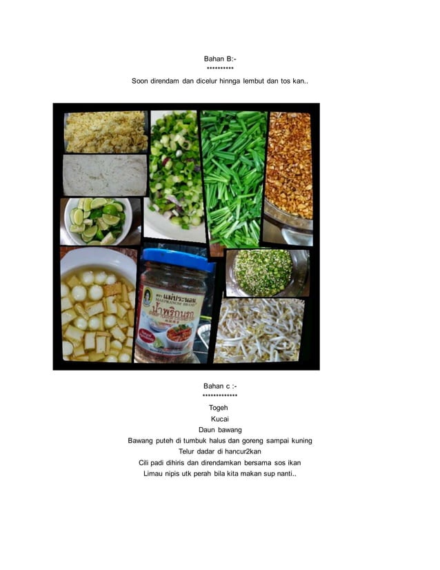 Resepi mee sampan (boat noodle) | DOCX