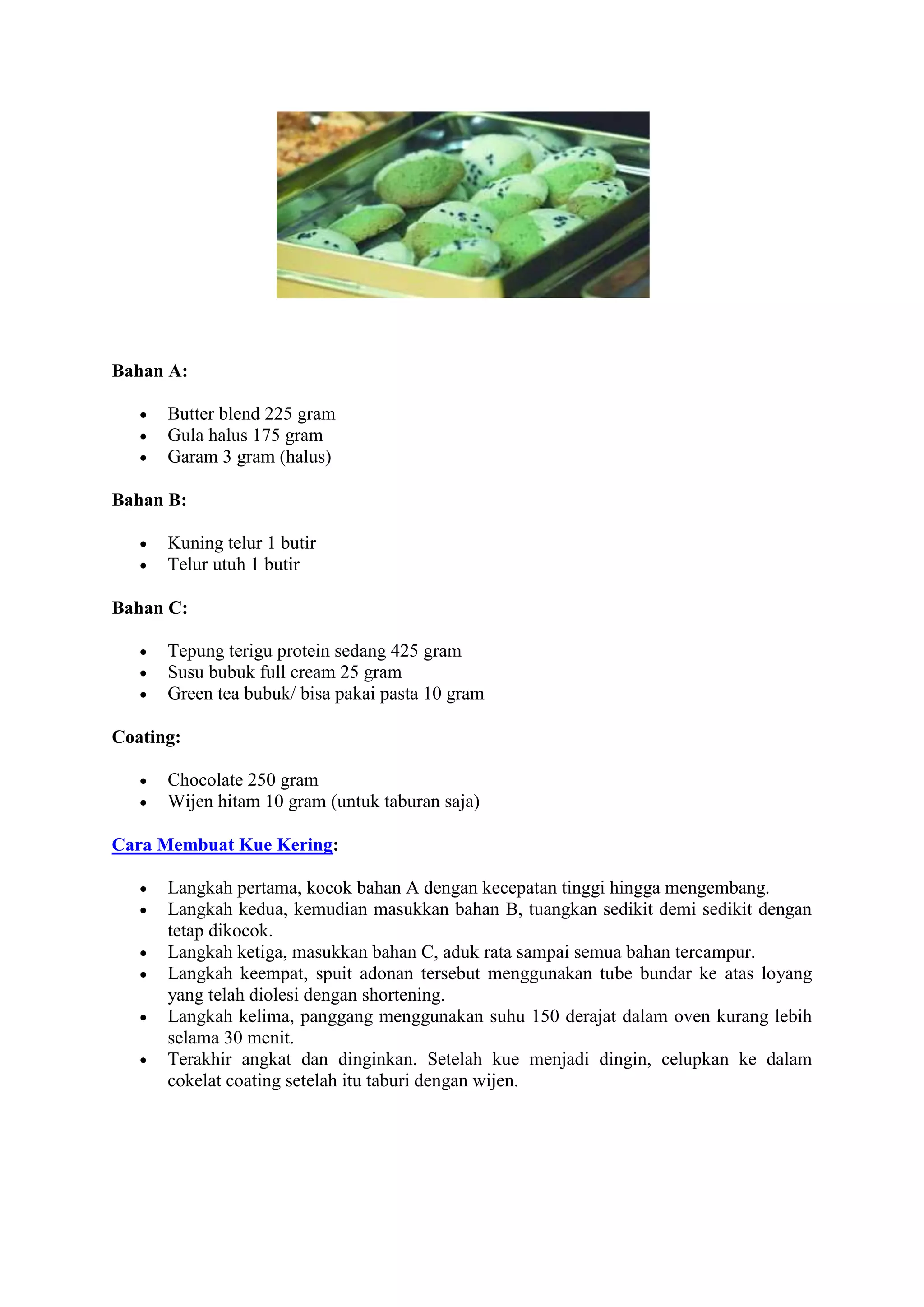 Resep kue kkkkk | PDF