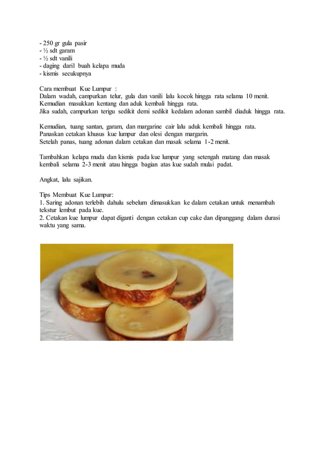 Resep kue lapis kanji | DOCX