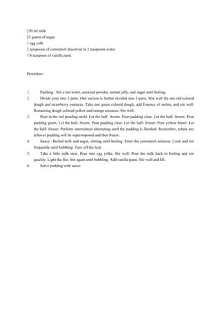 Resep makanan in english | DOC