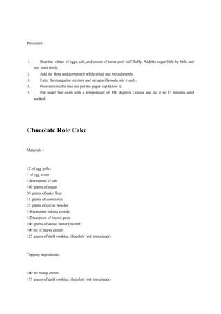 Resep makanan in english | DOC