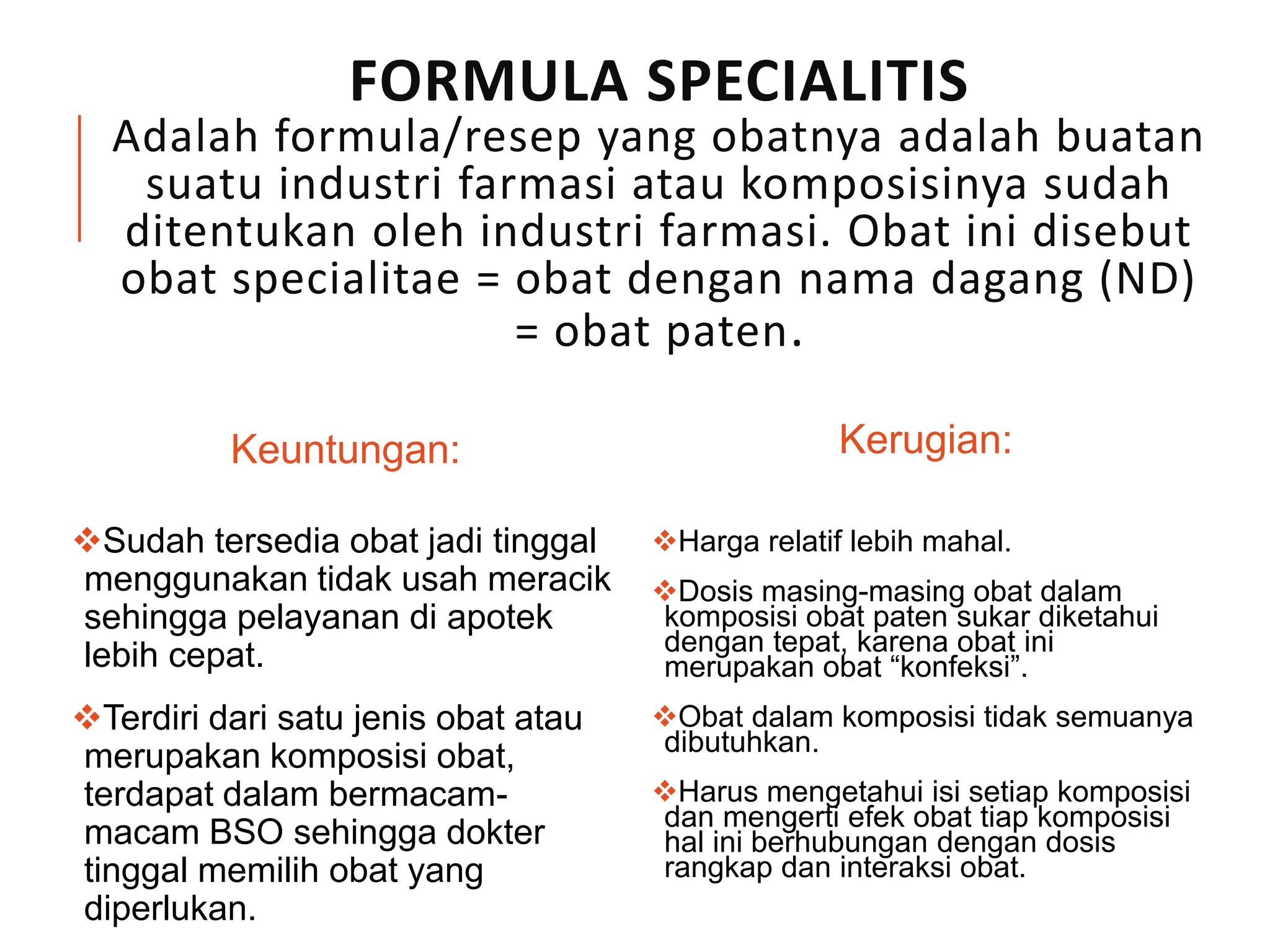 Resep Obat dalam matakuliah oral farmakoterapi | PPTX