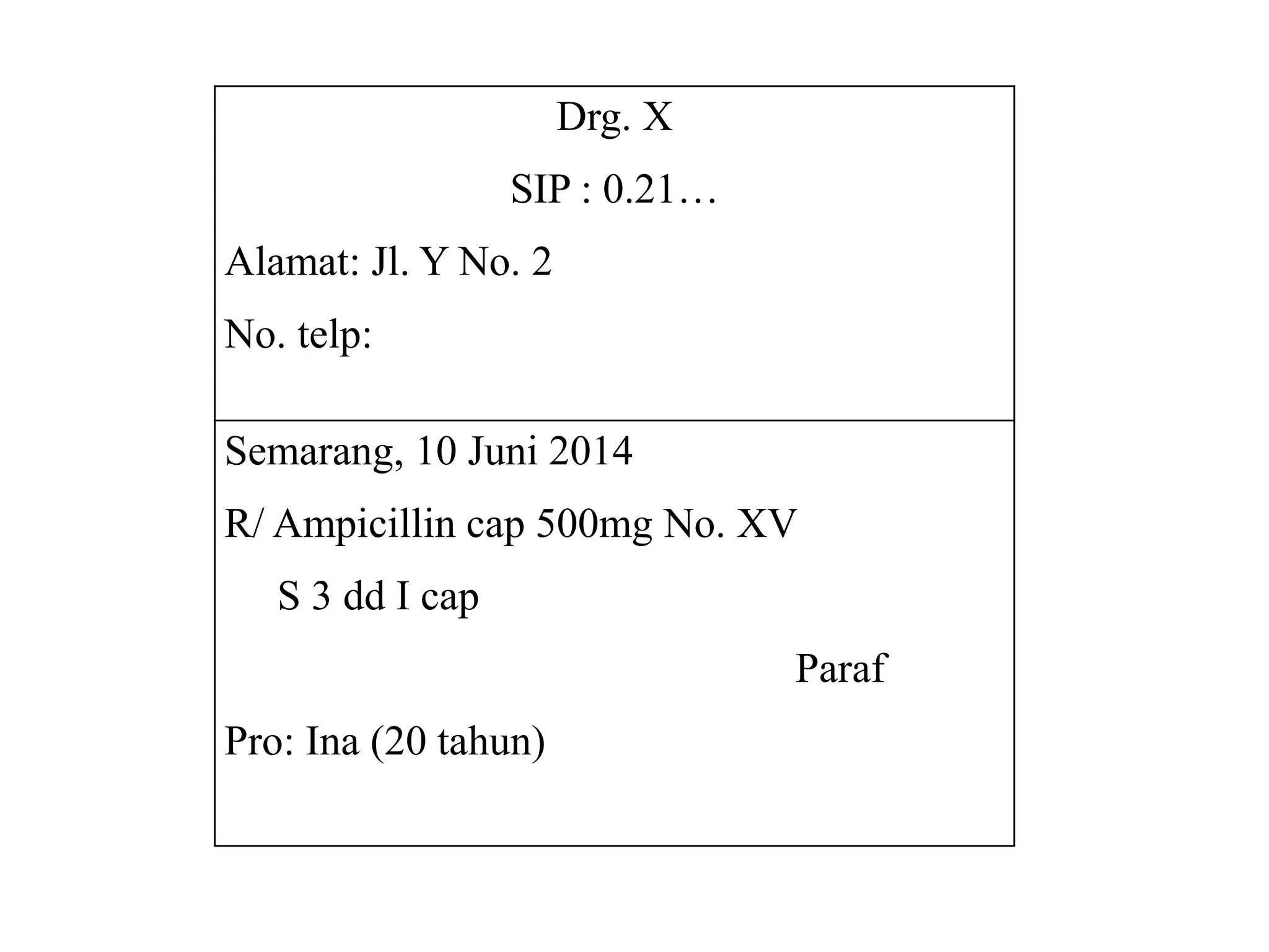 Resep Obat dalam matakuliah oral farmakoterapi | PPTX