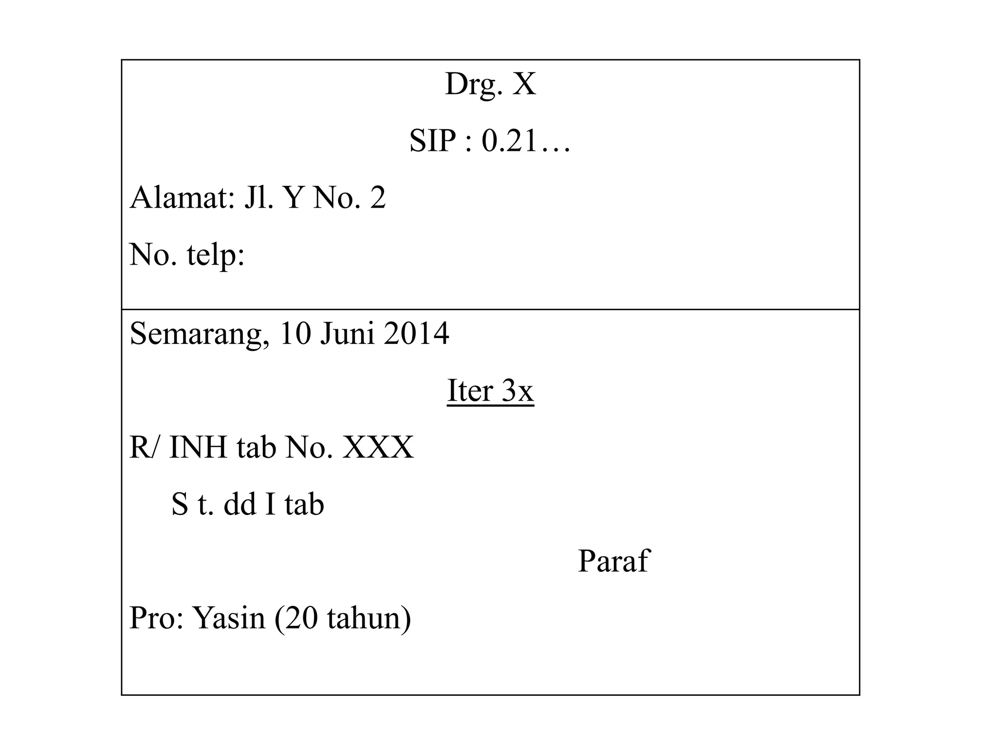 Resep Obat dalam matakuliah oral farmakoterapi | PPTX