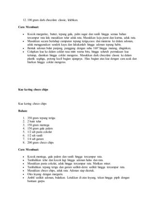 resep masakan | DOCX