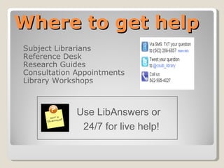 CSULB Library Resources | PPT