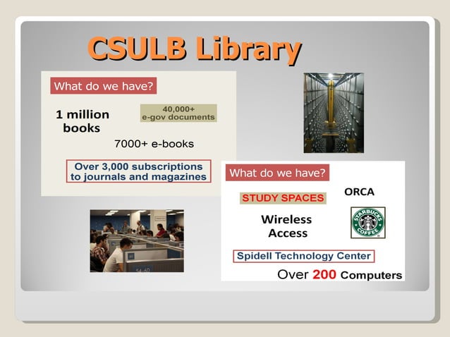 CSULB Library Resources | PPT