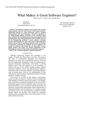 reserach review 1 what makes great software engineer.docx | Free Download