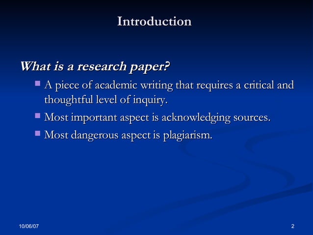Reserch Methods: How to write an academic paper | PPT