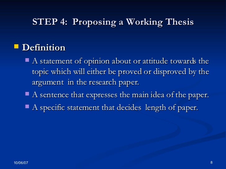 Working Thesis Definition What Is A Preliminary Thesis Statement Working Thesis Definition What Is A Preliminary Thesis Statement