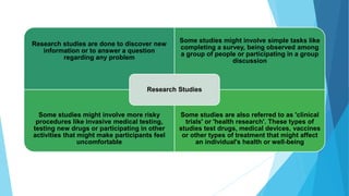 Research studies and classification of research studies | PDF