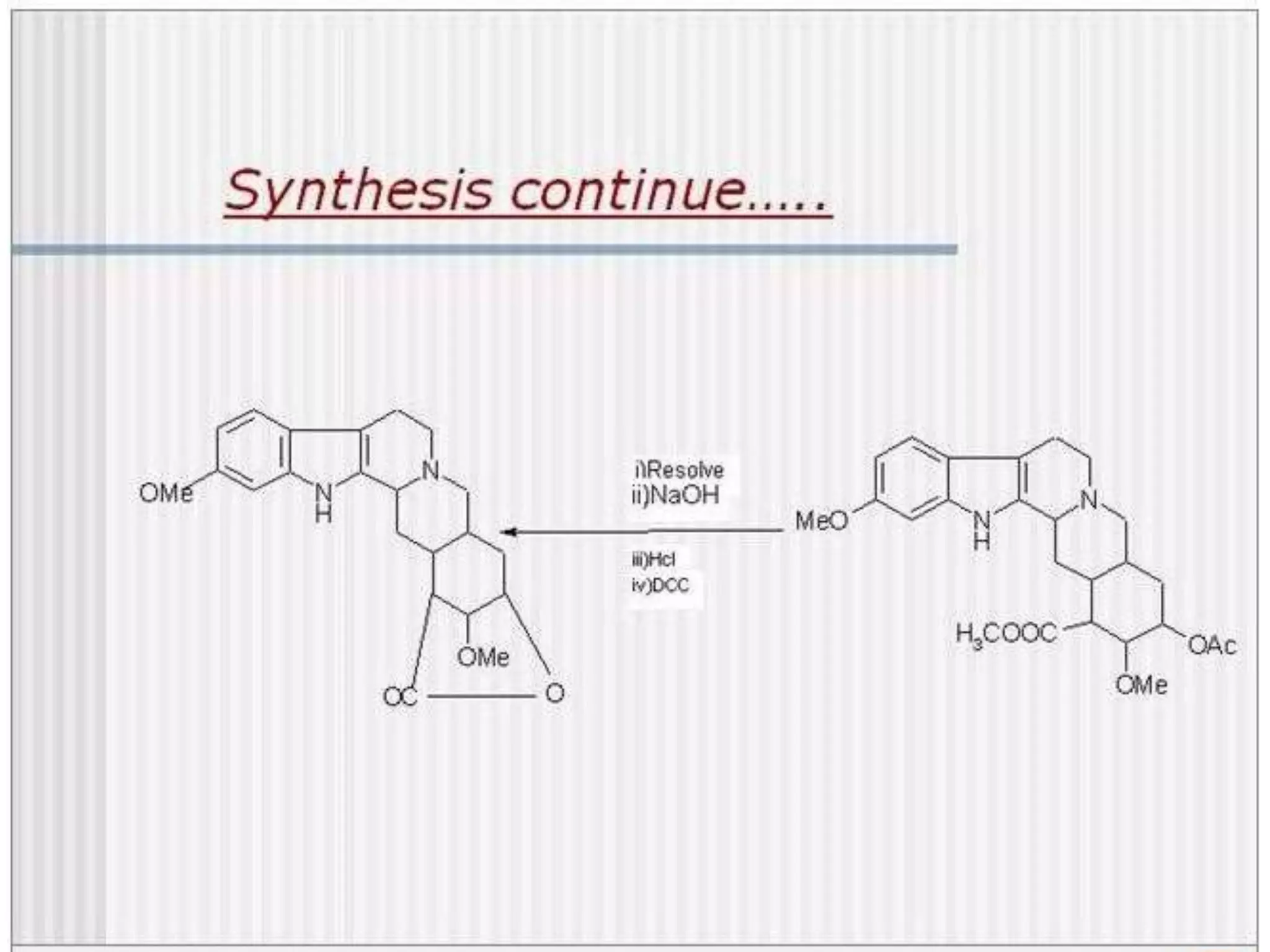 Reserpine structural elucidation | PPTX