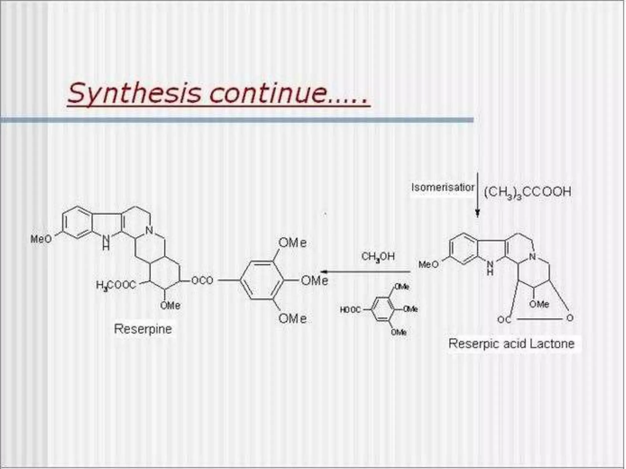 Reserpine structural elucidation | PPTX