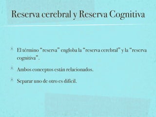 Reserva cognitiva | PDF