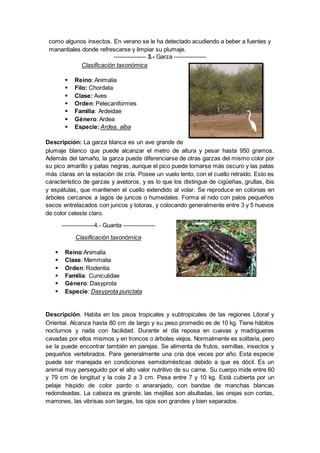 Reserva ecologica manglares cayapas mataje | DOCX