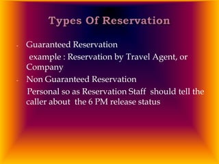 Reservation | PPT