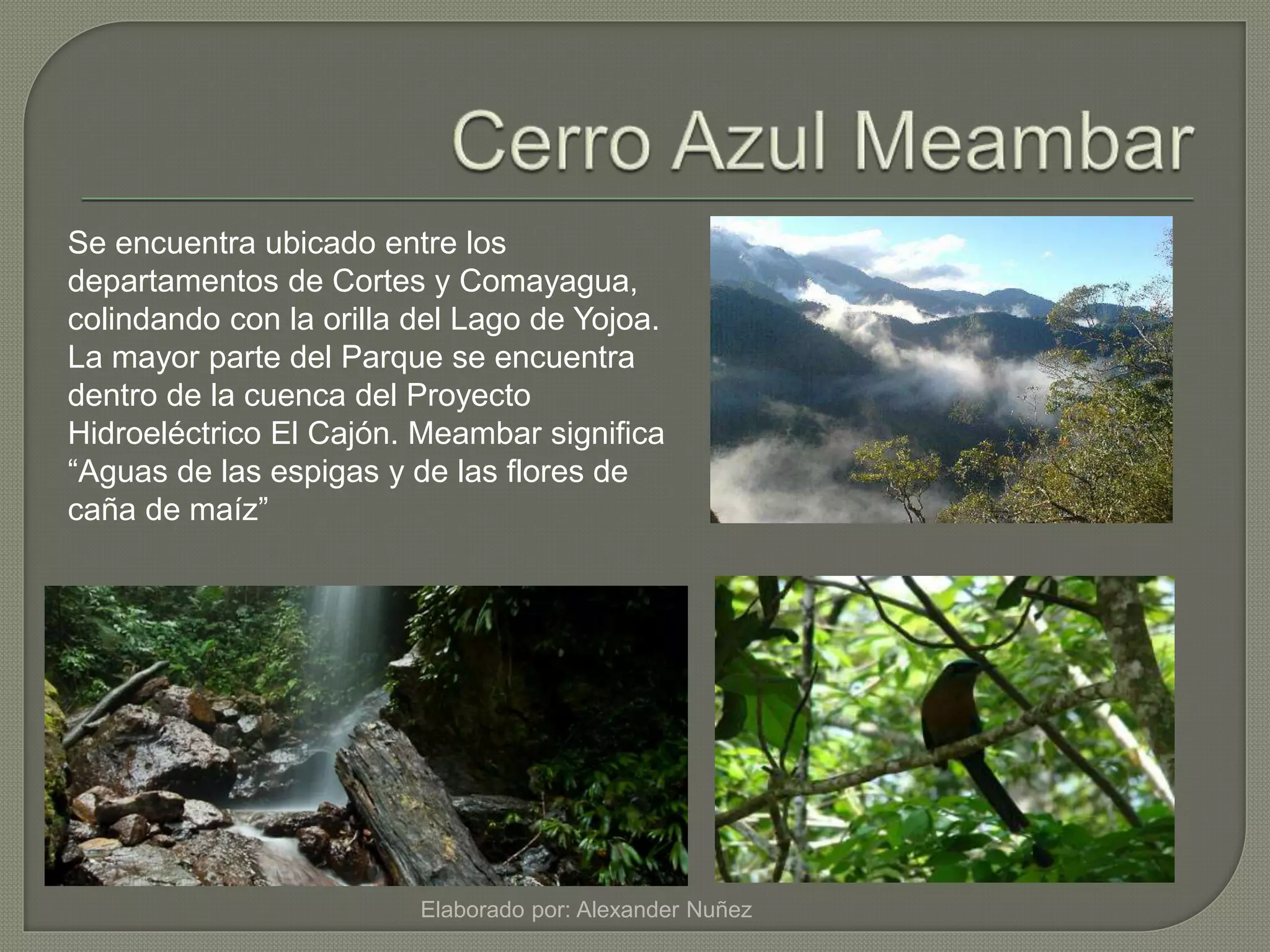 Reservas Naturales de Honduras o Parques Nacionales | PPTX