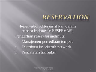 Reservation | PPT