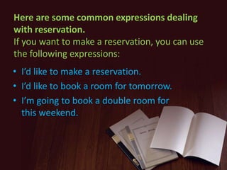 Reservation | PPT