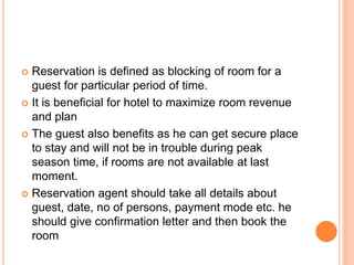 hotel Reservation | PPTX