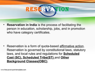 Reservation | PPT