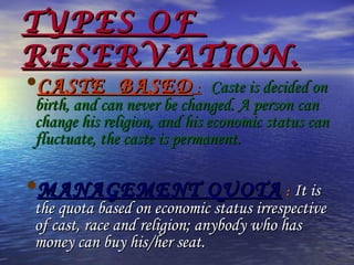 Reservation | PPT