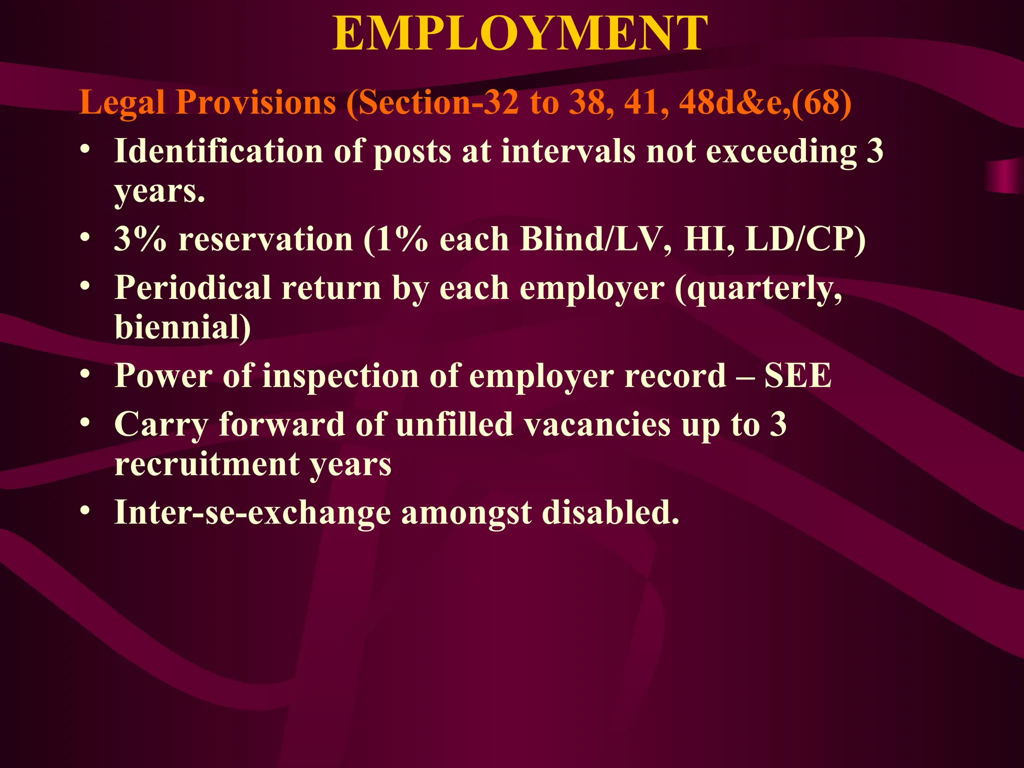 RESERVATION and benefits for pwd in india | PPT