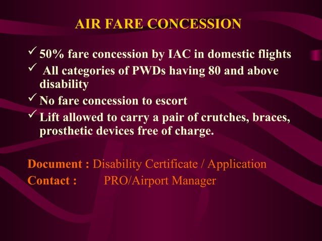 RESERVATION and benefits for pwd in india | PPT