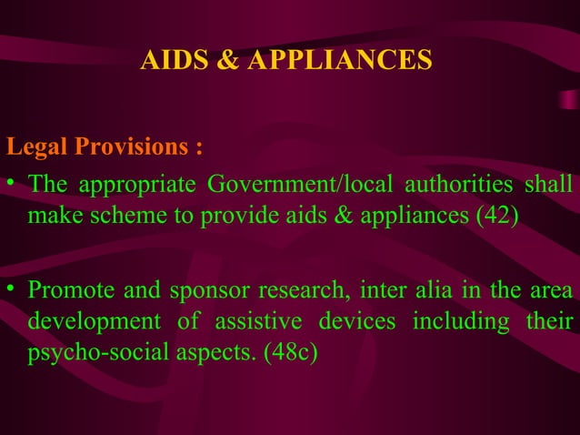 RESERVATION and benefits for pwd in india | PPT