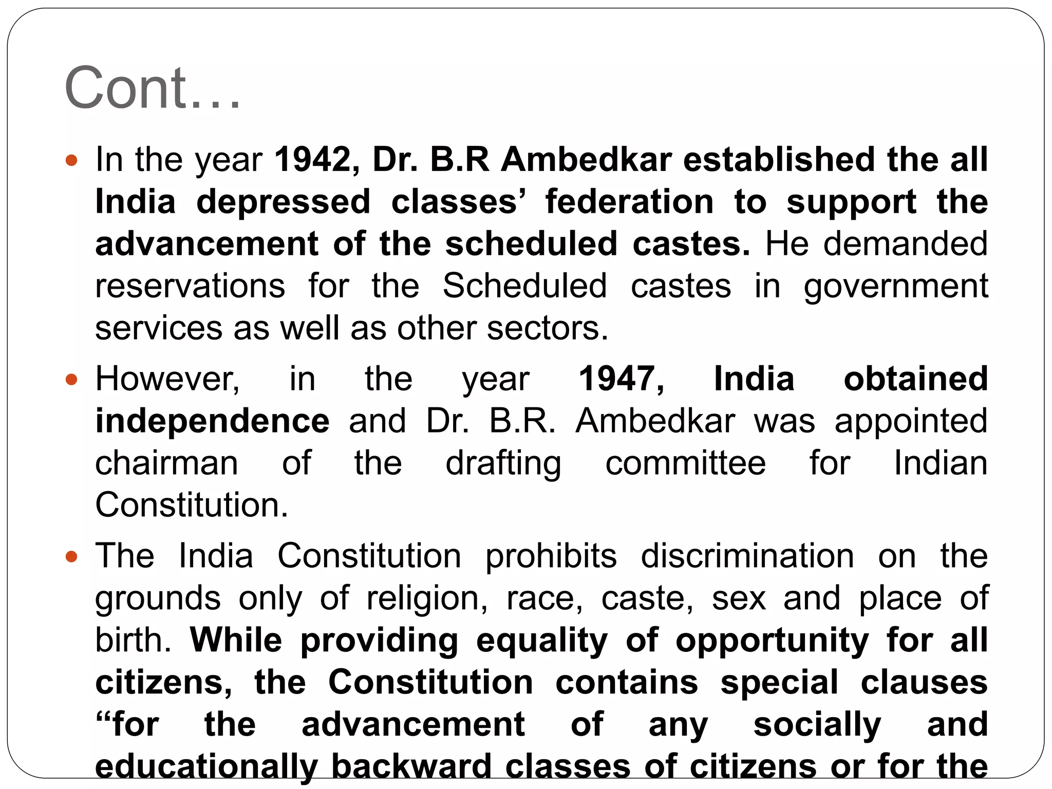 Economic weaker sections Reservation | PPT