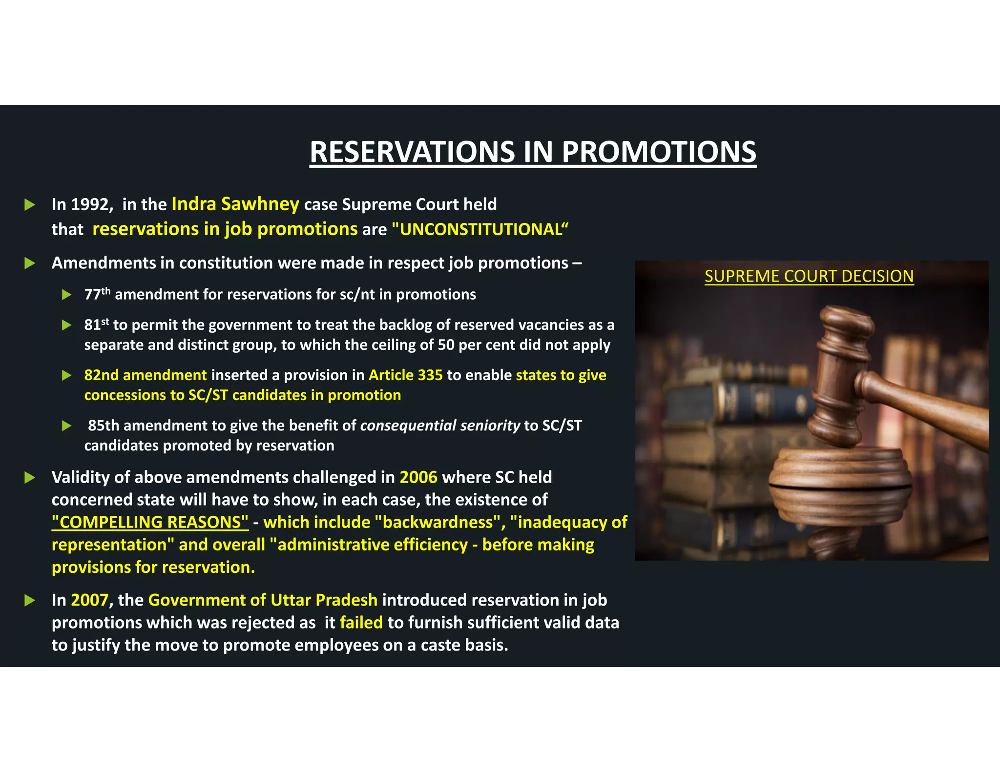 Reservation in india an overview by Rishikesh Mandhane | PPT