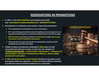 Reservation in india an overview by Rishikesh Mandhane | PPT