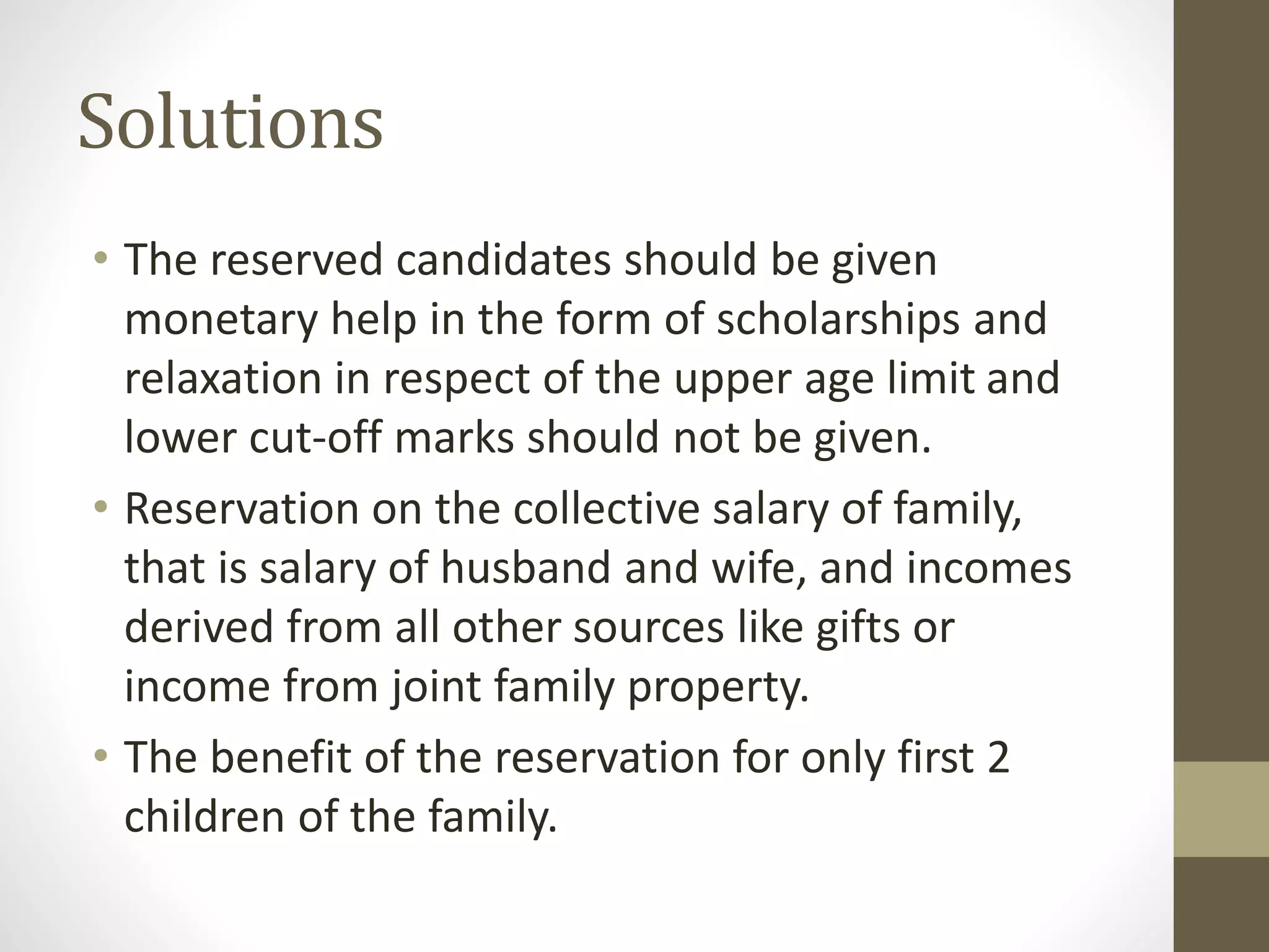 Reservation in indian education system | PPTX