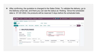 Reservation Methods in Odoo 15 | PPTX