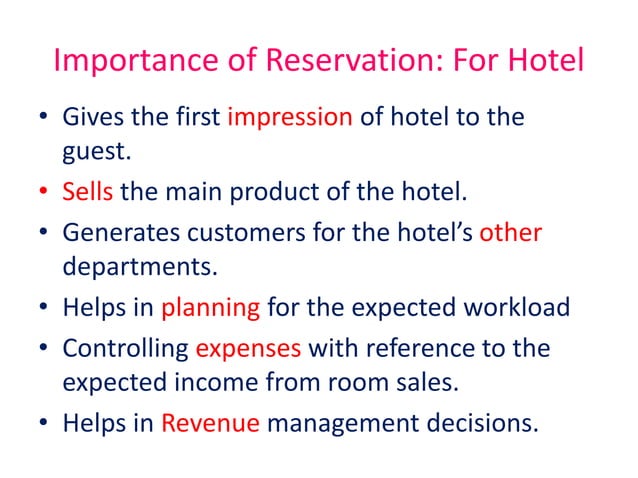Reservation of hotel Rooms: Procedures (updated on April 12, 2021 ...